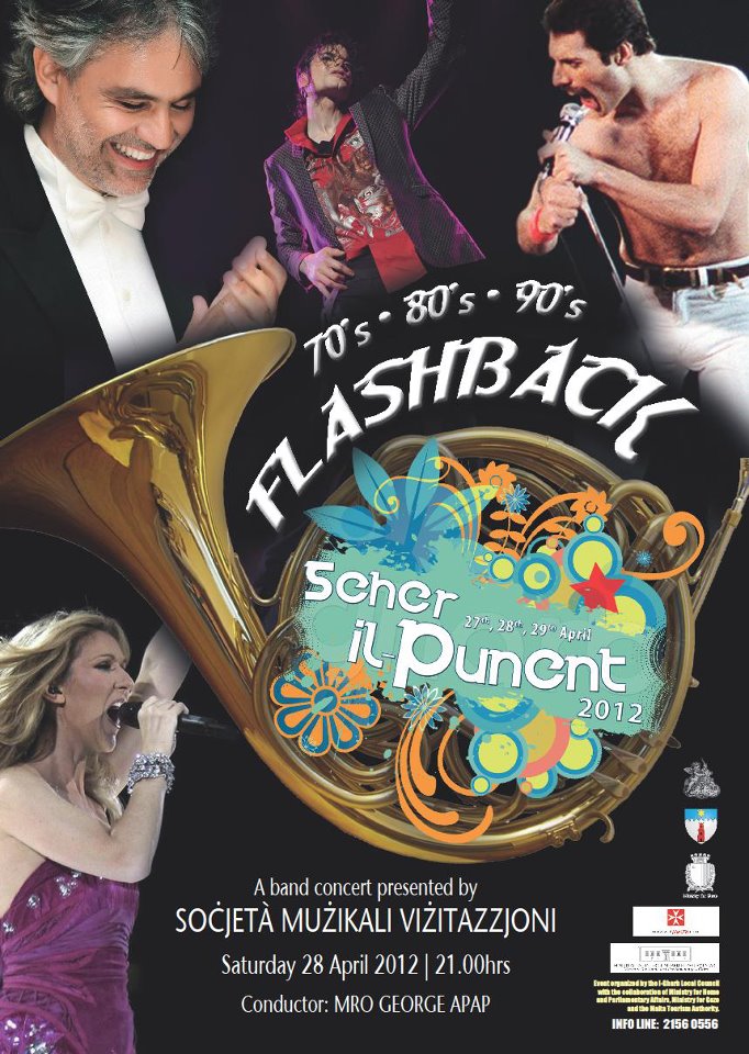 70s, 80s, 90s Flashback - band concert in Gharb, Gozo